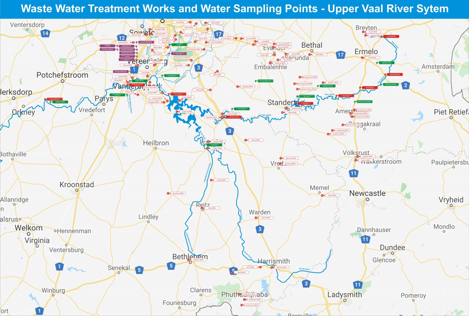 Maps and Diagrams - Vaal River Intervention